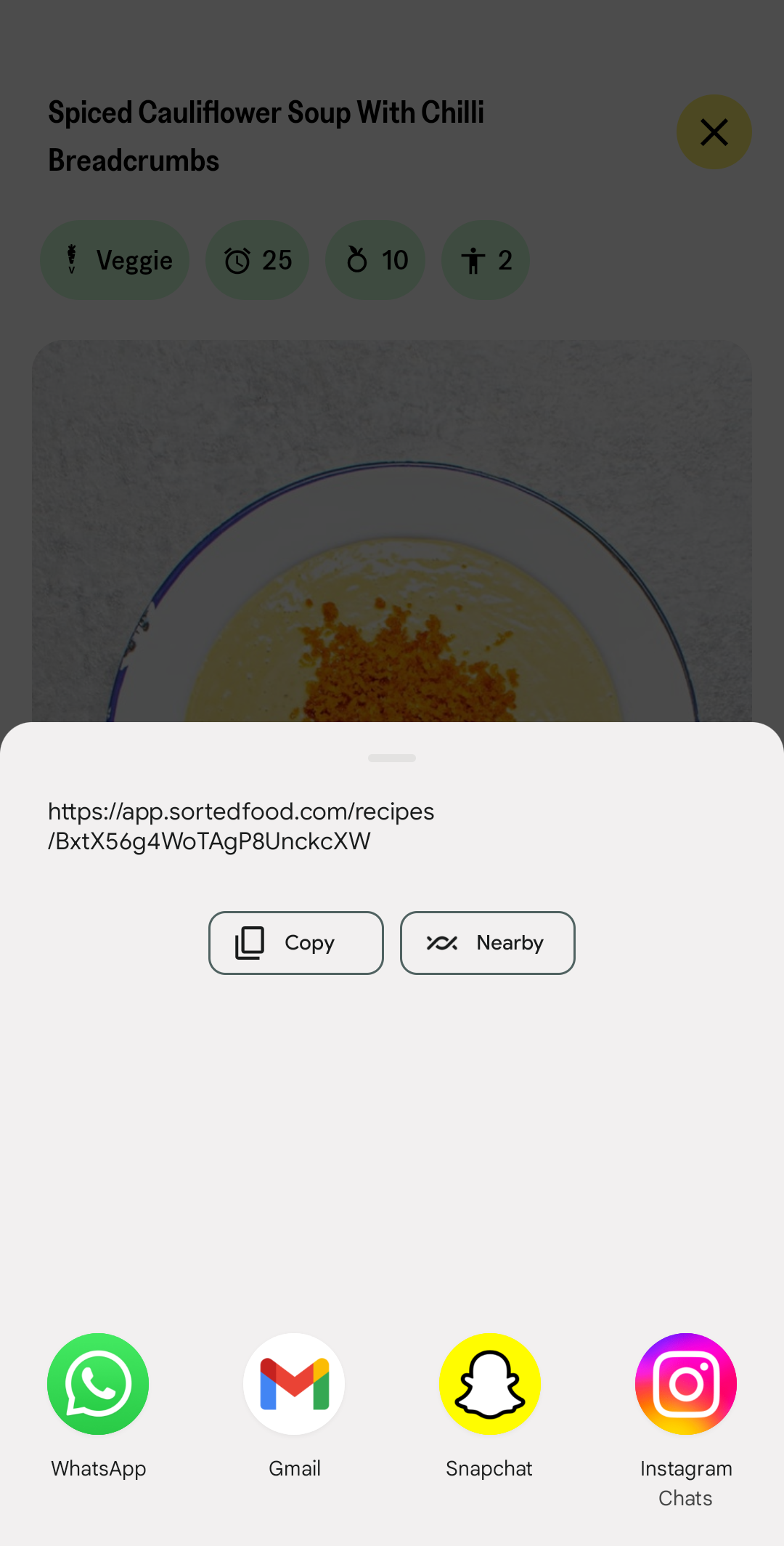 Can I share a recipe or a recipe pack from Sidekick? – Sorted